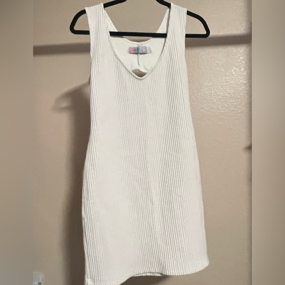 Free People | Dresses | Fp Beach Cream Ribbed Midi Dress | Poshmark